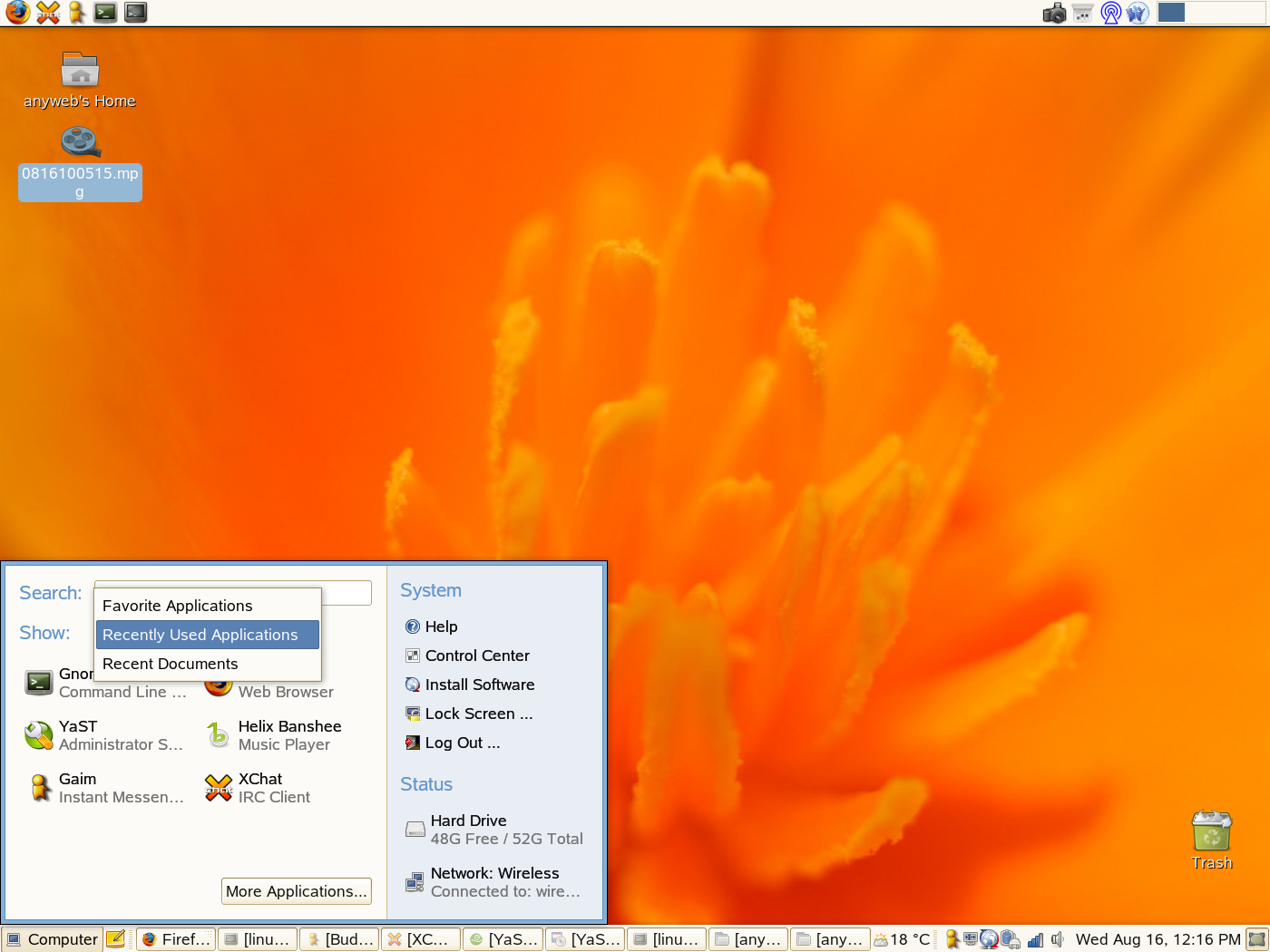 Suse Linux Enterprise Desktop 10 Screenshots